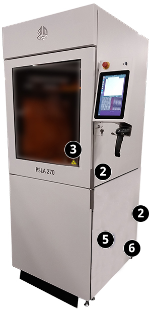 PSLA 270 Label Installation Diagram
