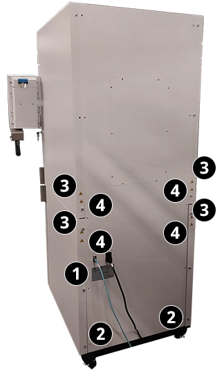 PSLA 270 Label Installation Diagram