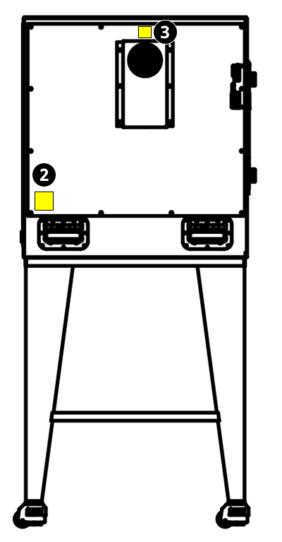 Cure 400 Label Installation Diagram