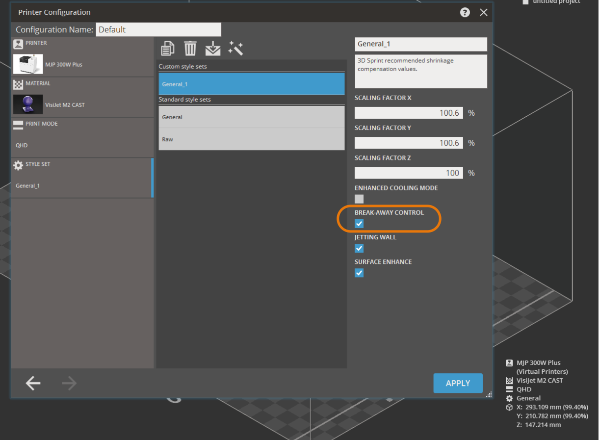 MJP 300W Plus - 3DSprint Features