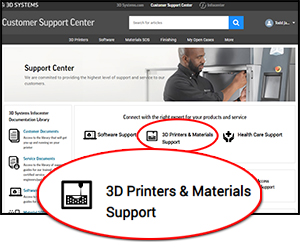 Opening a Printer and Material Support Case (Recommended Option)