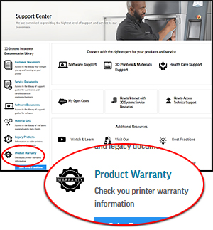 Accessing Your Printer's Warranty