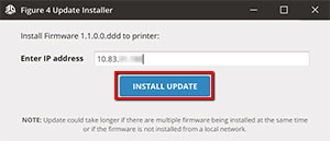NextDent 5100 Update Printer Firmware via Update Installer