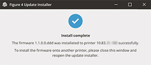 NextDent 5100 Update Printer Firmware via Update Installer