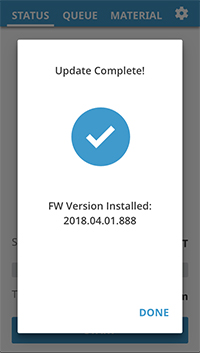 Figure 4 Standalone Update Printer Firmware via 3D Sprint