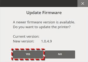 Figure 4 Standalone Update Printer Firmware via 3D Sprint