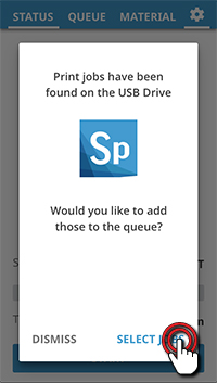 Submit Build File via USB