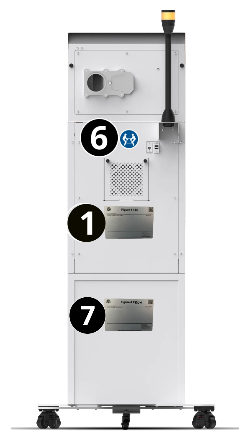 Label Installation Diagram