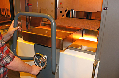 SLA 750 Series Using the Transfer cart