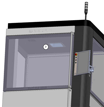 SLA 750 Label Installation Diagram