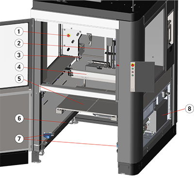 SLA 750 Printer - Inside View
