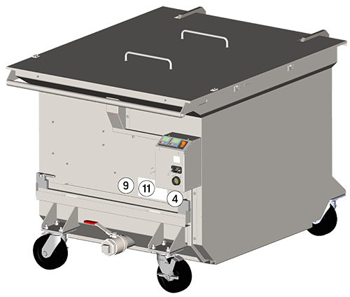 SLA 750 Label Installation Diagram