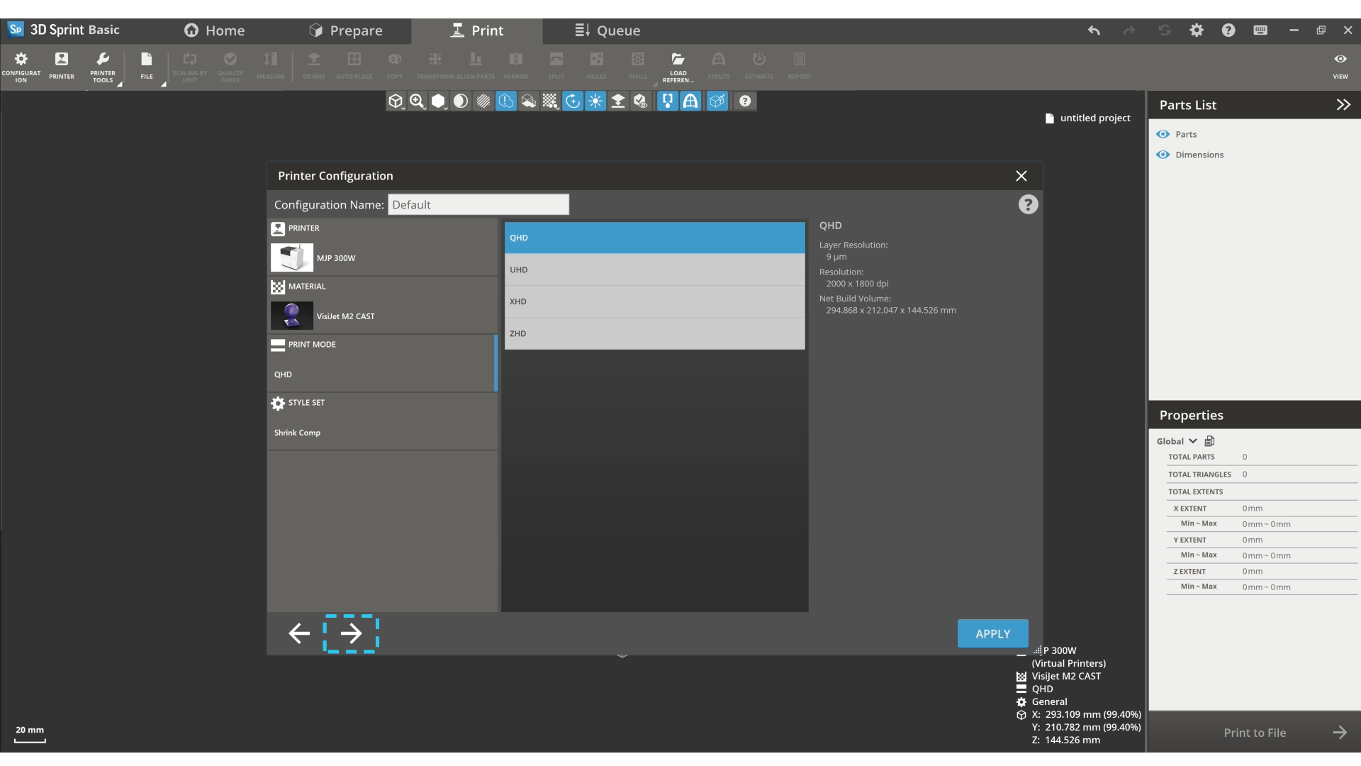 MJP 300W/300W Plus Shrink Compensation