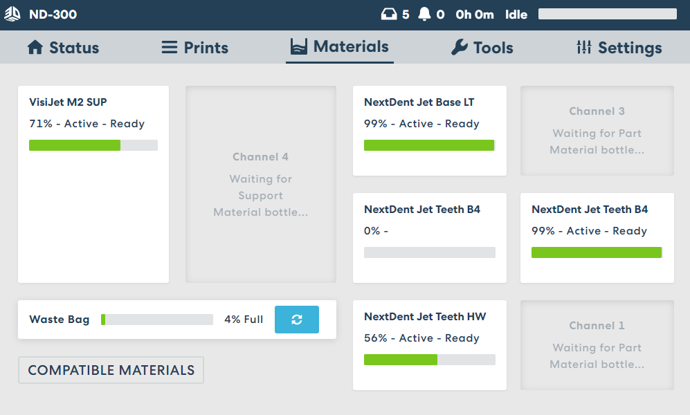 NextDent 300 Material Cartridge Removal and Installation
