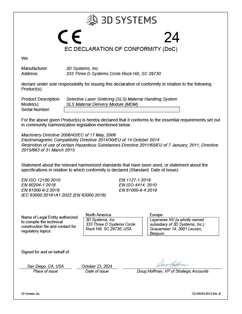 SLS MDM EC Declaration of Conformity