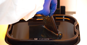 Figure 4 Modular Running a Resin Tray Cleaning After a Failed Build