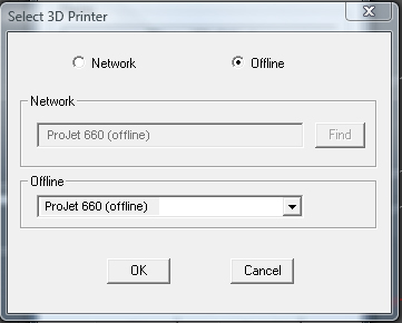 ProJet CJP x60 Printer Settings