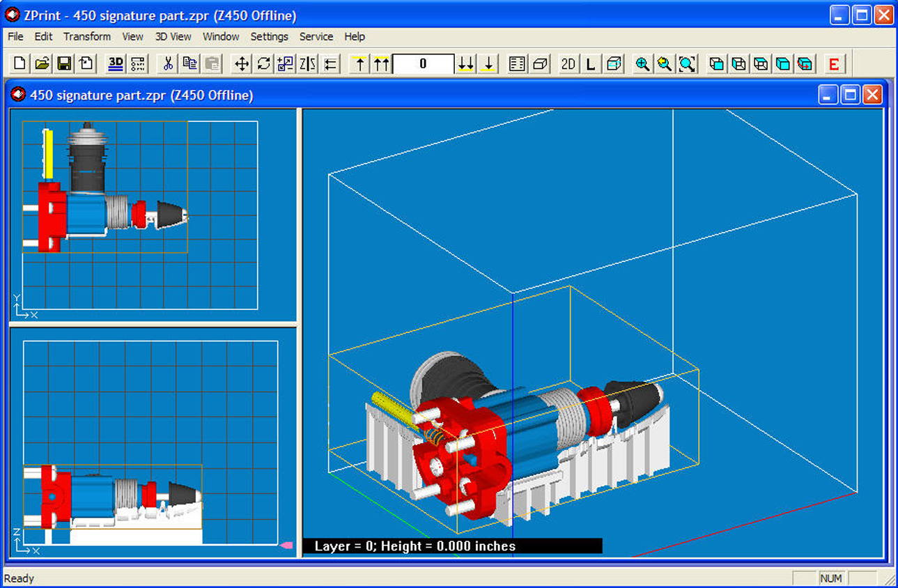 ProJet CJP x60 3DPrint Parts Containing Overhangs