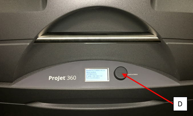 ProJet CJP x60 Quick Start Power Supply