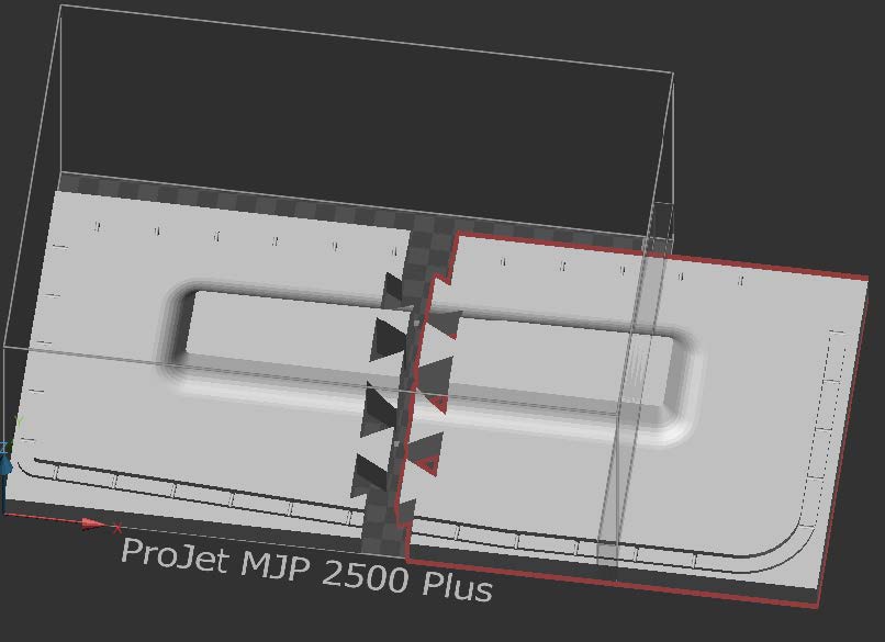 ProJet MJP 2500 Splitting Large Parts using 3D Sprint and Joining with ...
