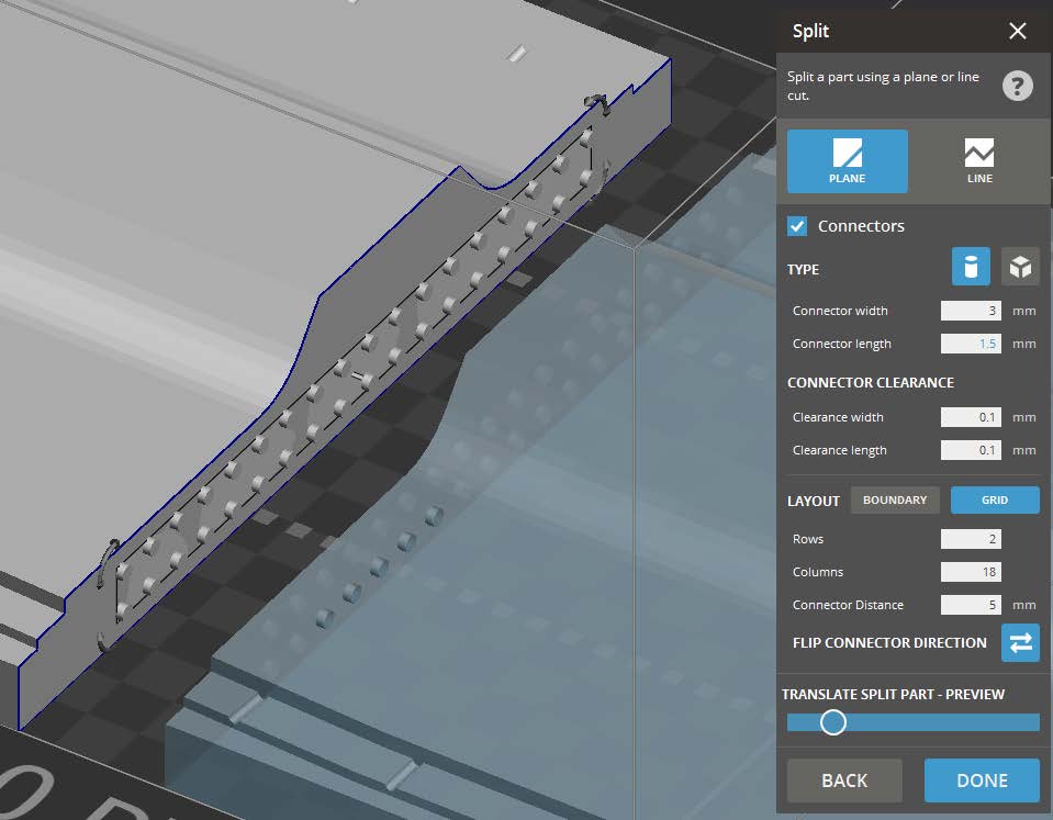 ProJet MJP 2500 Splitting Large Parts using 3D Sprint and Joining with ...