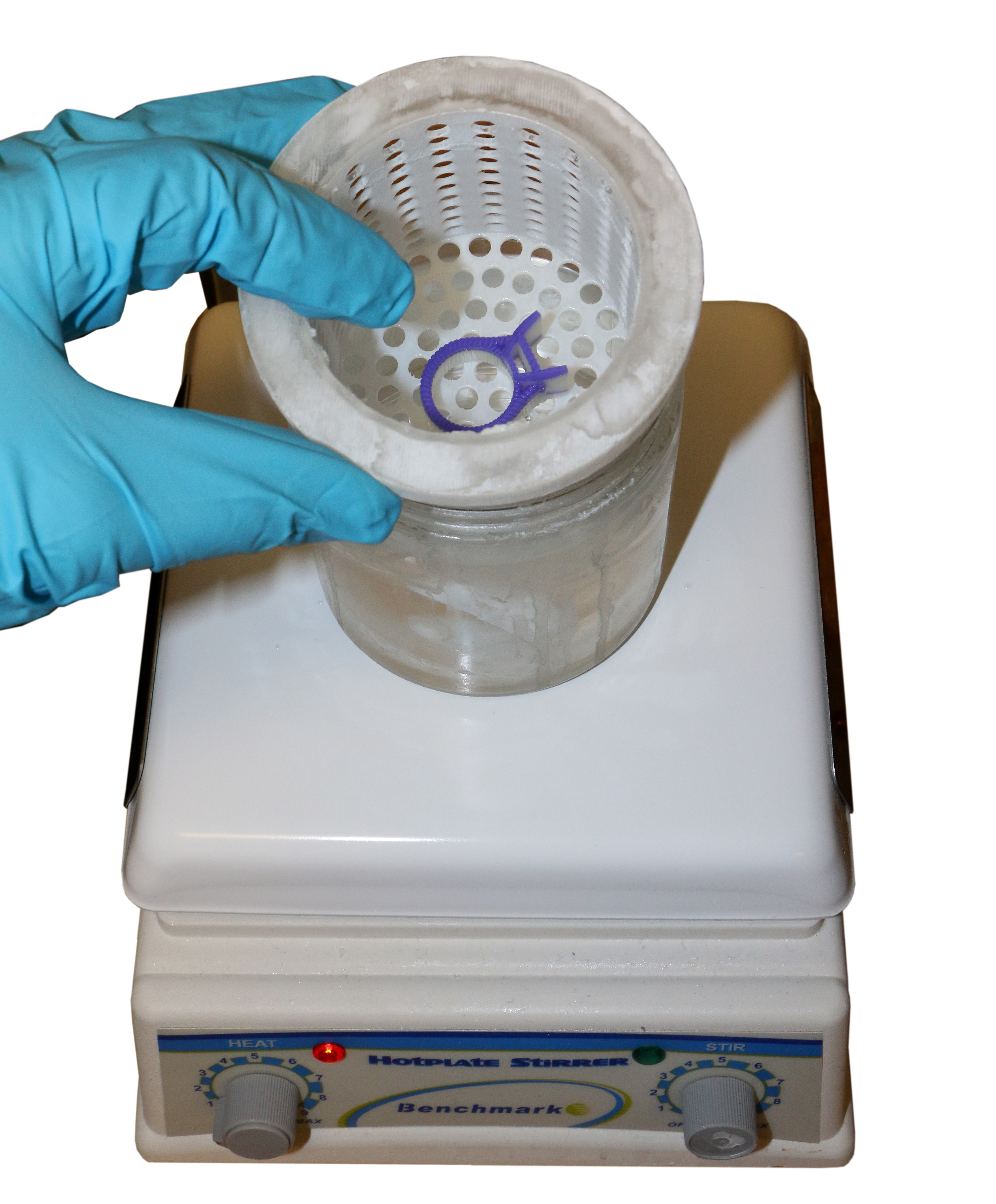 ProJet MJP 3600 Post Processing Magnetic Stirrer Hot Plate Method