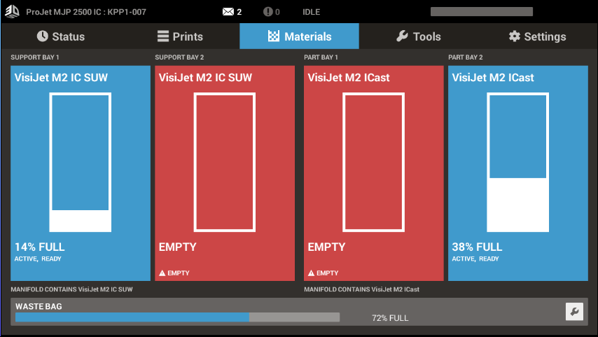 ProJet MJP 2500 Material Cartridge Removal and Installation