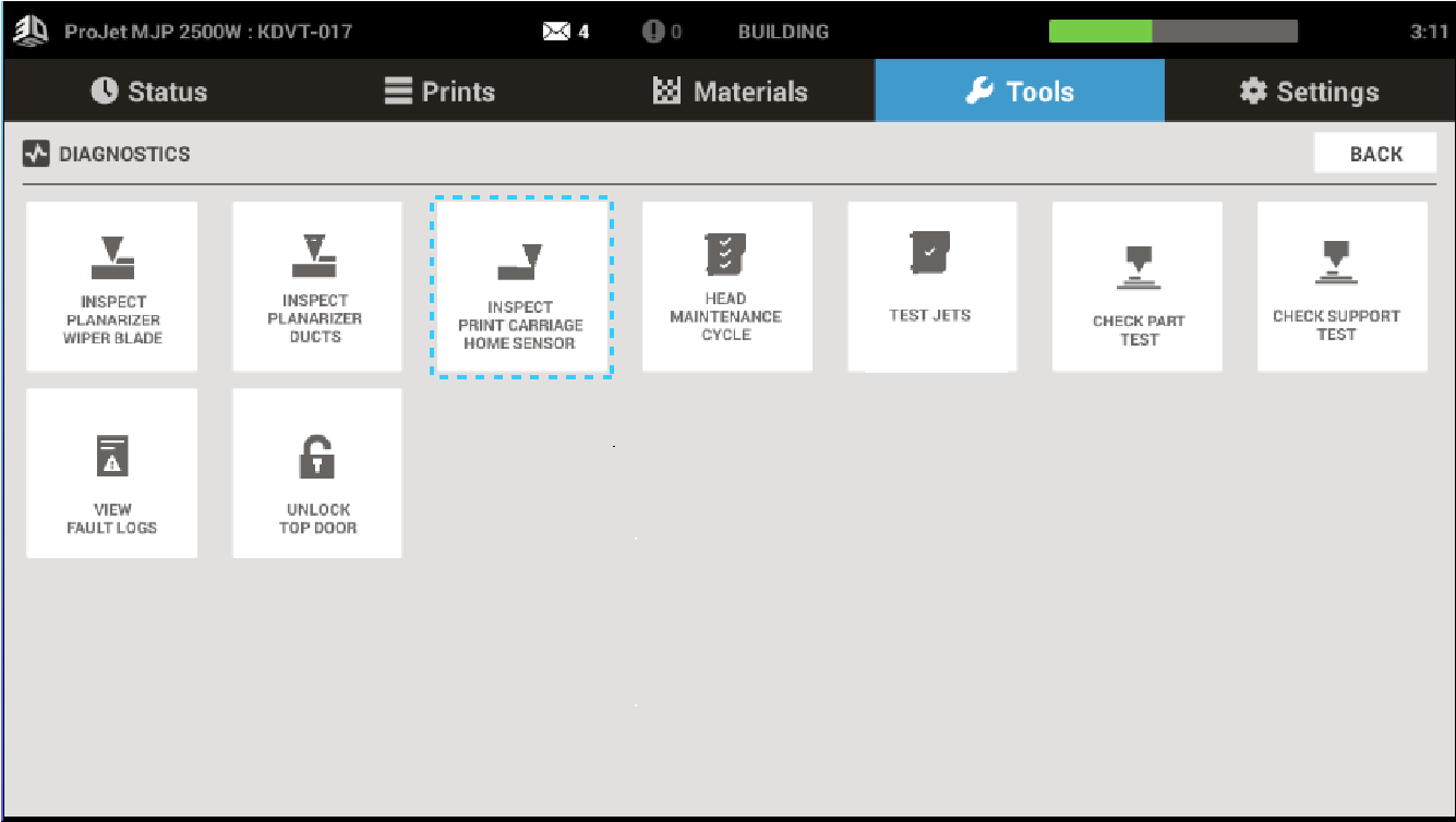 ProJet MJP 2500 Clean Print Carriage Optical Home Sensor