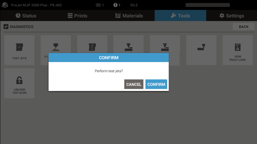 ProJet MJP 2500 Confirm Jets
