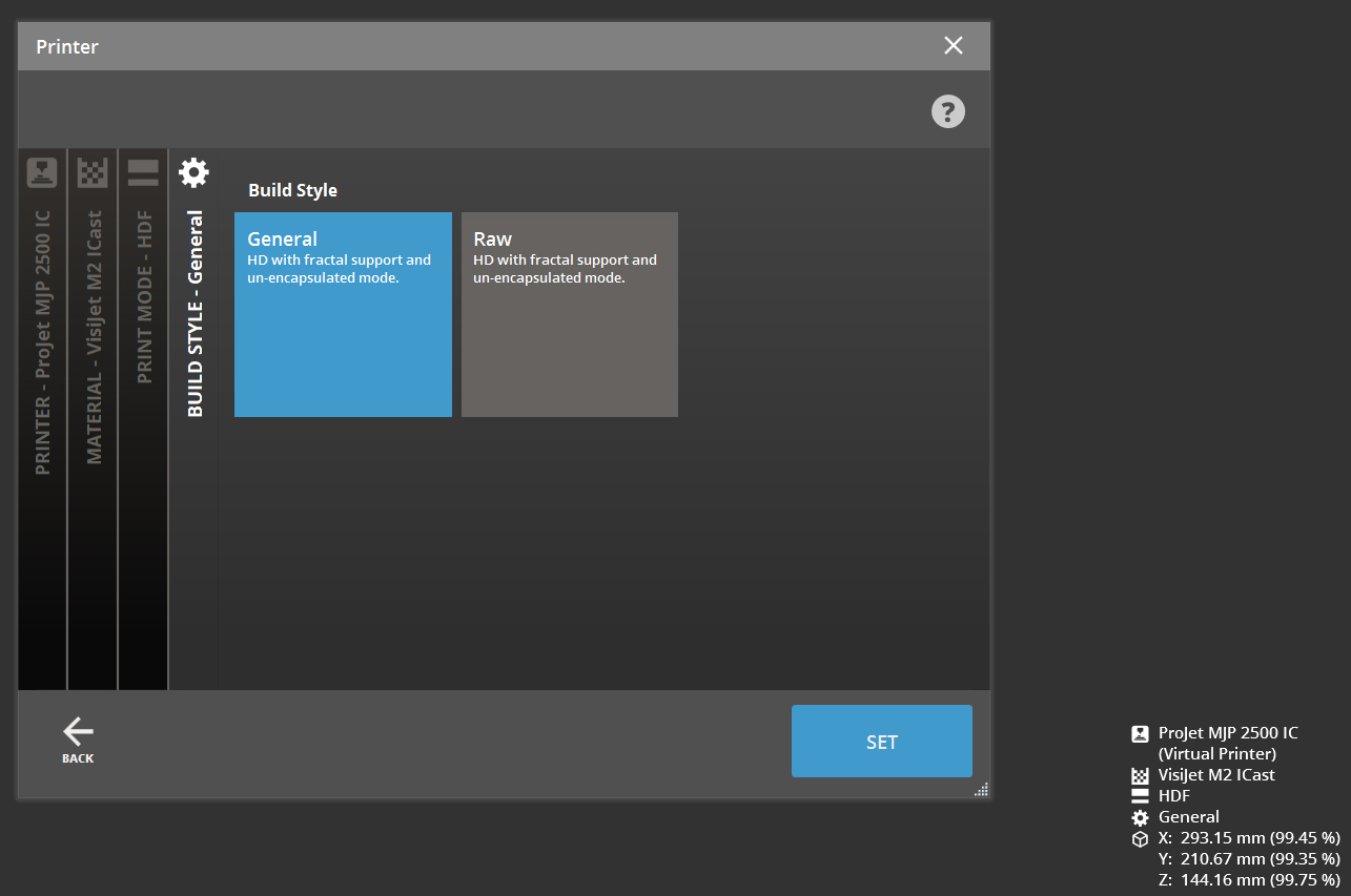 ProJet MJP 2500 Steps for Printing