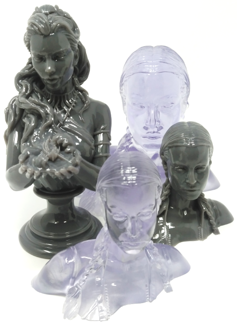 ProJet MJP 2500 Optical Clarity through Post Processing and Clear Coating