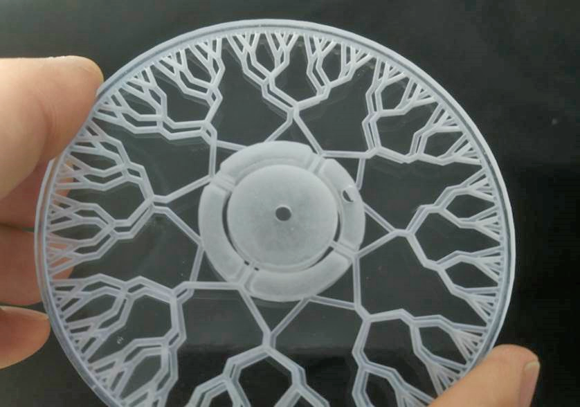 ProJet MJP 2500 Optical Clarity through Post Processing and Clear Coating