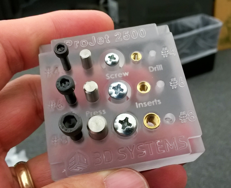 ProJet MJP 2500 True to CAD, High-Fidelity, Surface Texture,Entrapped ...