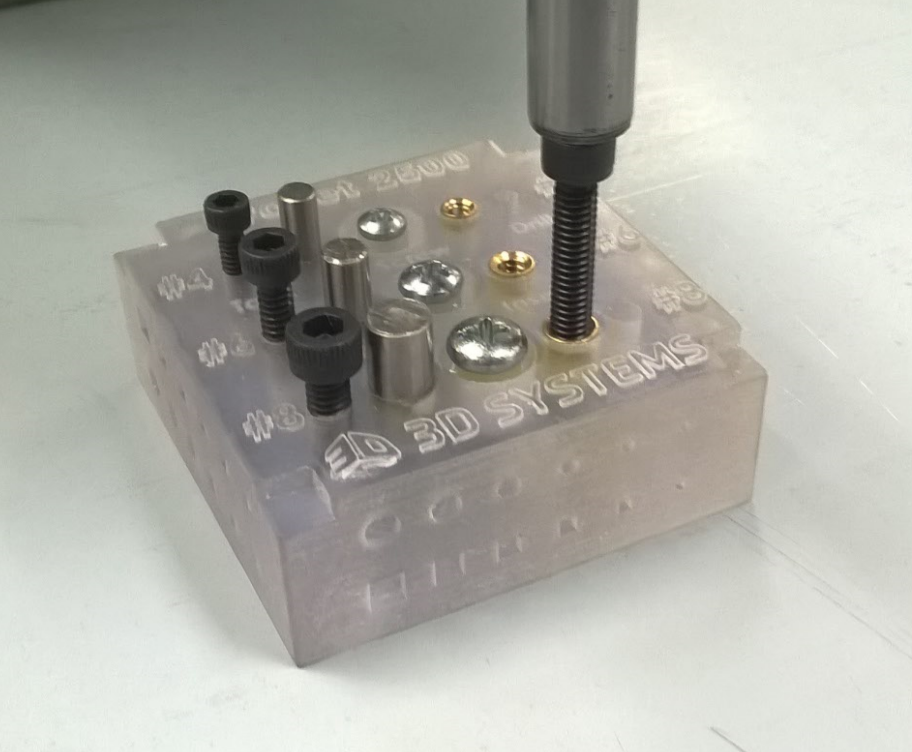 ProJet MJP 2500 Press Fits and Inserts