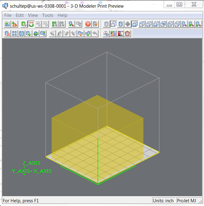 ProJet MJP 3600 Print Preview Overview
