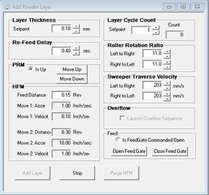 Adding and Leveling Powder