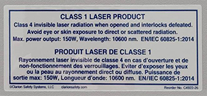 SLS 380 Label Installation Diagram
