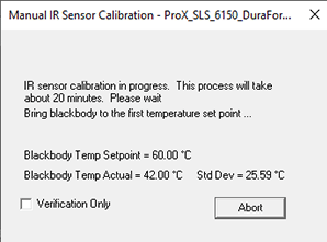 Calibrating the IR Sensor
