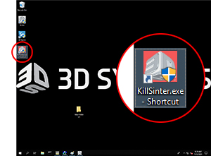 SLS 380 Shut Down the Printer