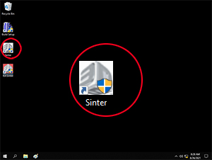 SLS 380 Power on Printer
