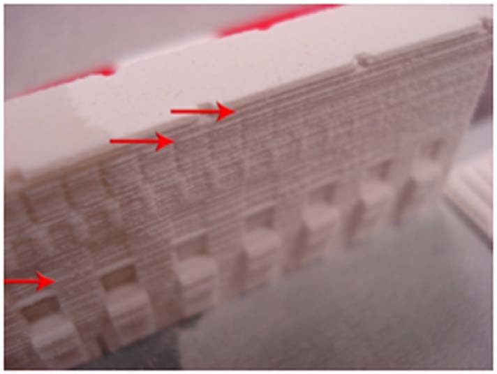 ProJet CJP x60 Bad Vertical Surface Finish