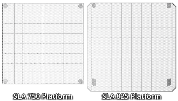 SLA 825 Dual/SLA 750 Series User Guide - Installing the print platform